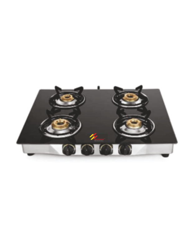 Gas Hob, HT 4B CookTop | Temper Glass | Aluminum Alloy | Auto Ignition ...